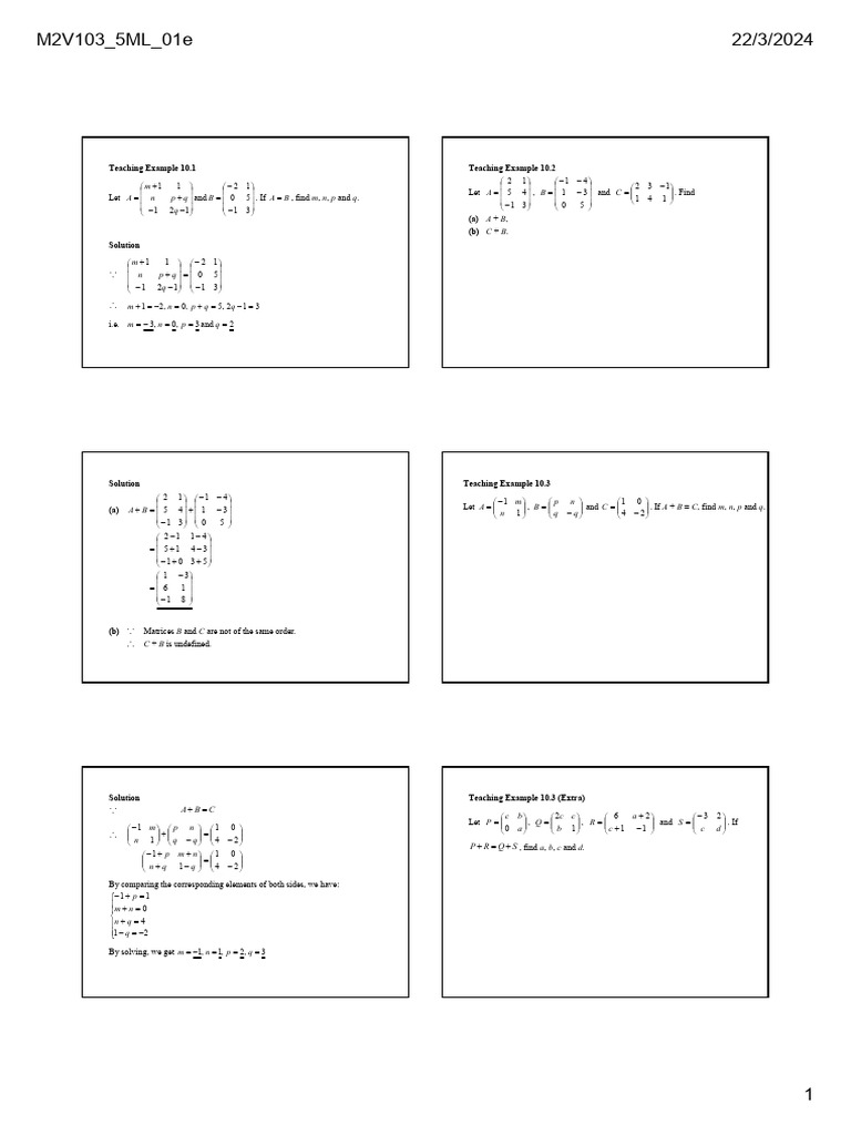 Chapter 10 Teaching Example Solution | PDF | Mathematical Physics | Mathematical Analysis