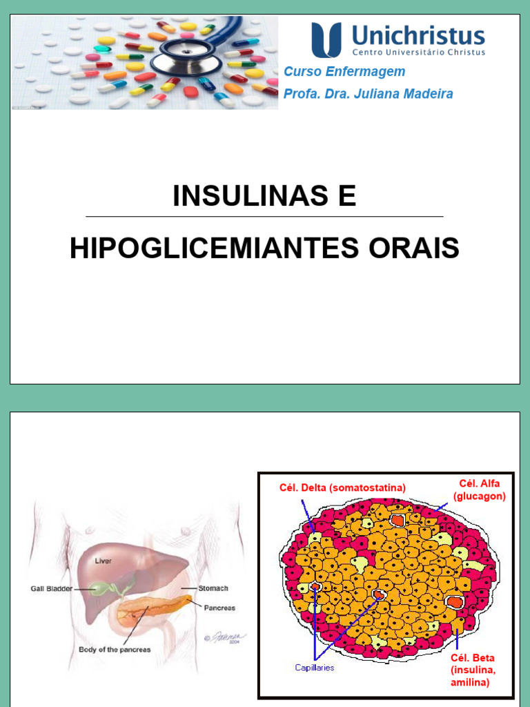 Aula Insulinas + Hipoglicemiantes | PDF | Diabetes | Medicina Clínica