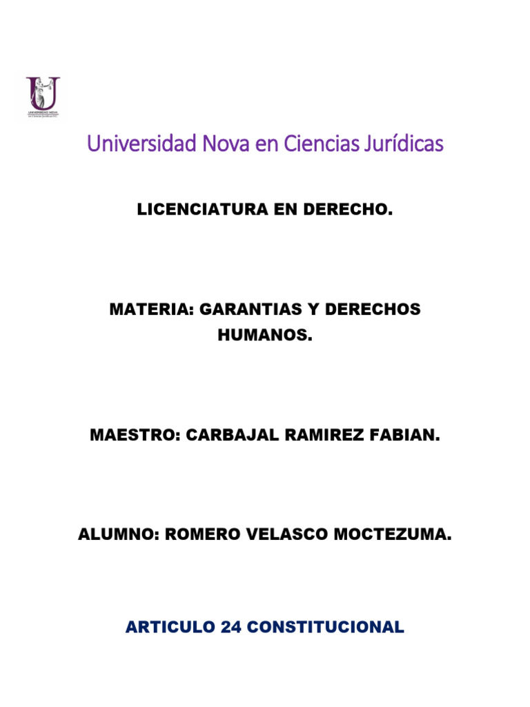 Artículo 24: Libertad de Religión en México | PDF