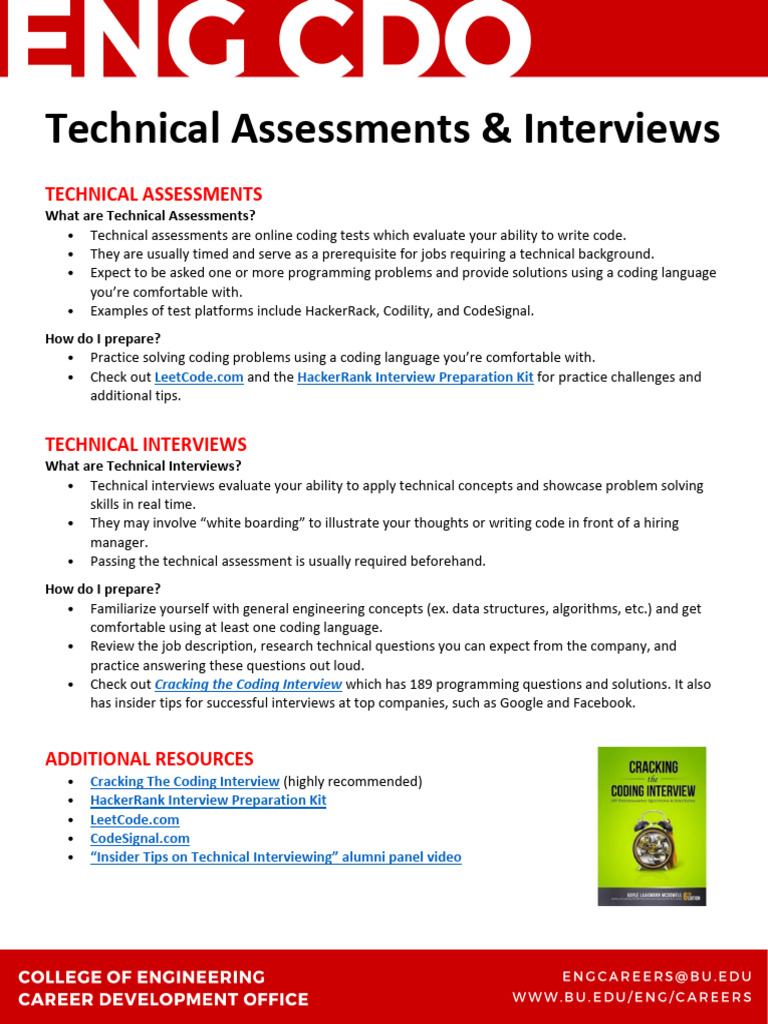 Technical Assessments and Interviews | PDF