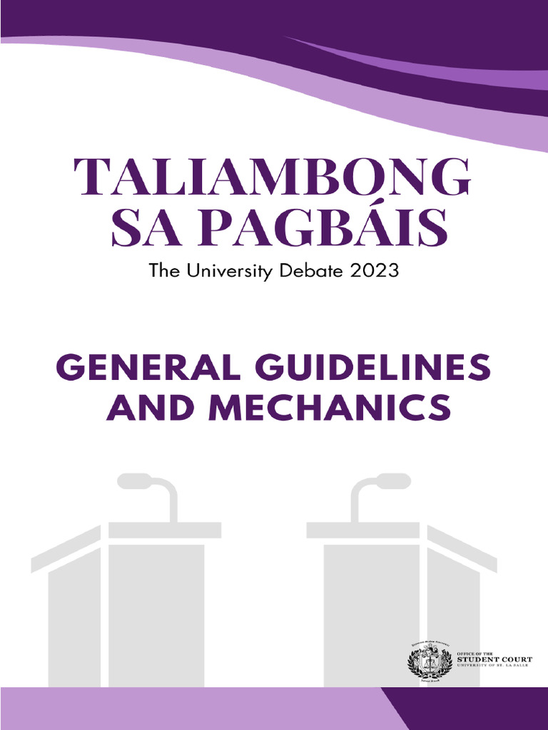 University Debate Guidelines | PDF | Argument
