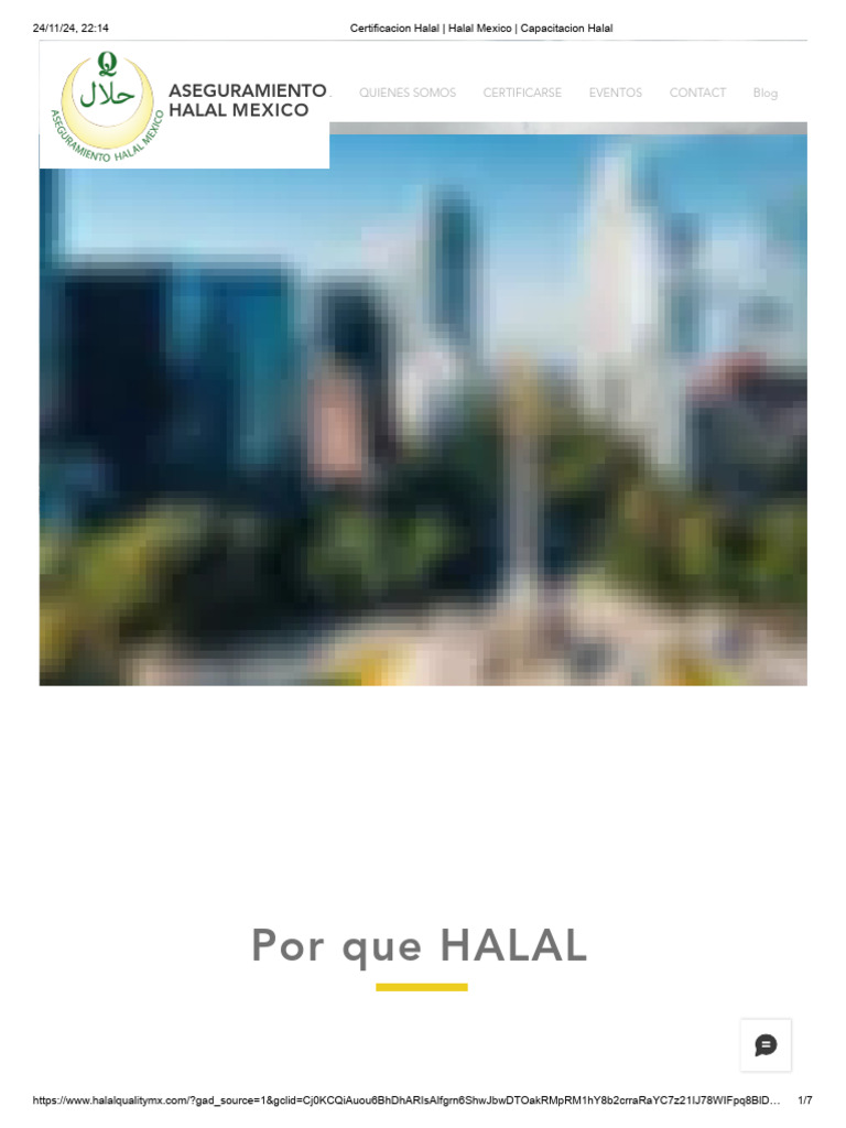 Certificacion Halal - Halal Mexico - Capacitacion Halal | PDF | Religiones abrahámicas