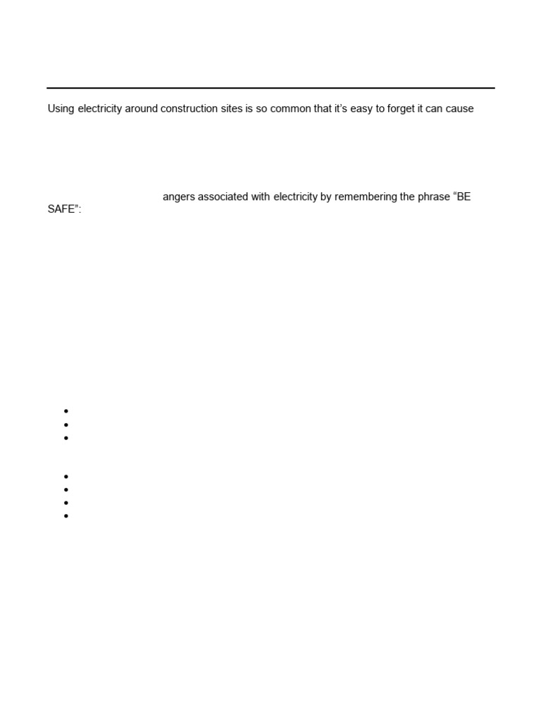 Electrical Safety For Construction Cord and Plug Connected Equipment US ...