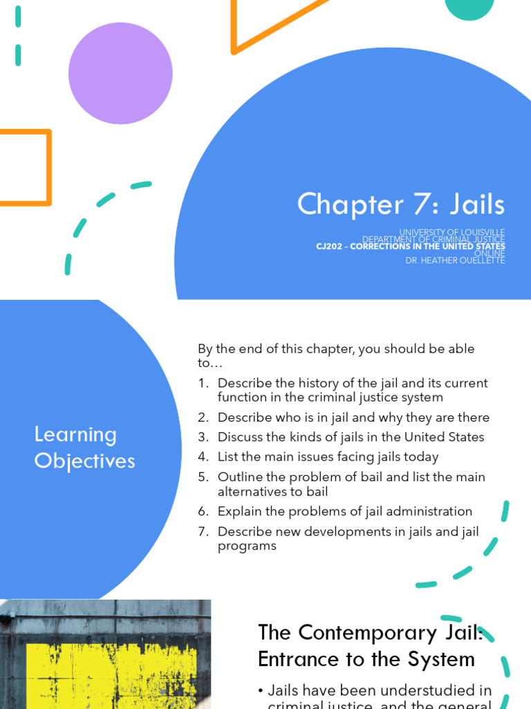 Chapter 7 PPT Slides-Jails-Online | PDF | Bail | Prison