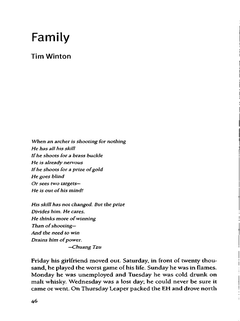Family Tim Winton | PDF