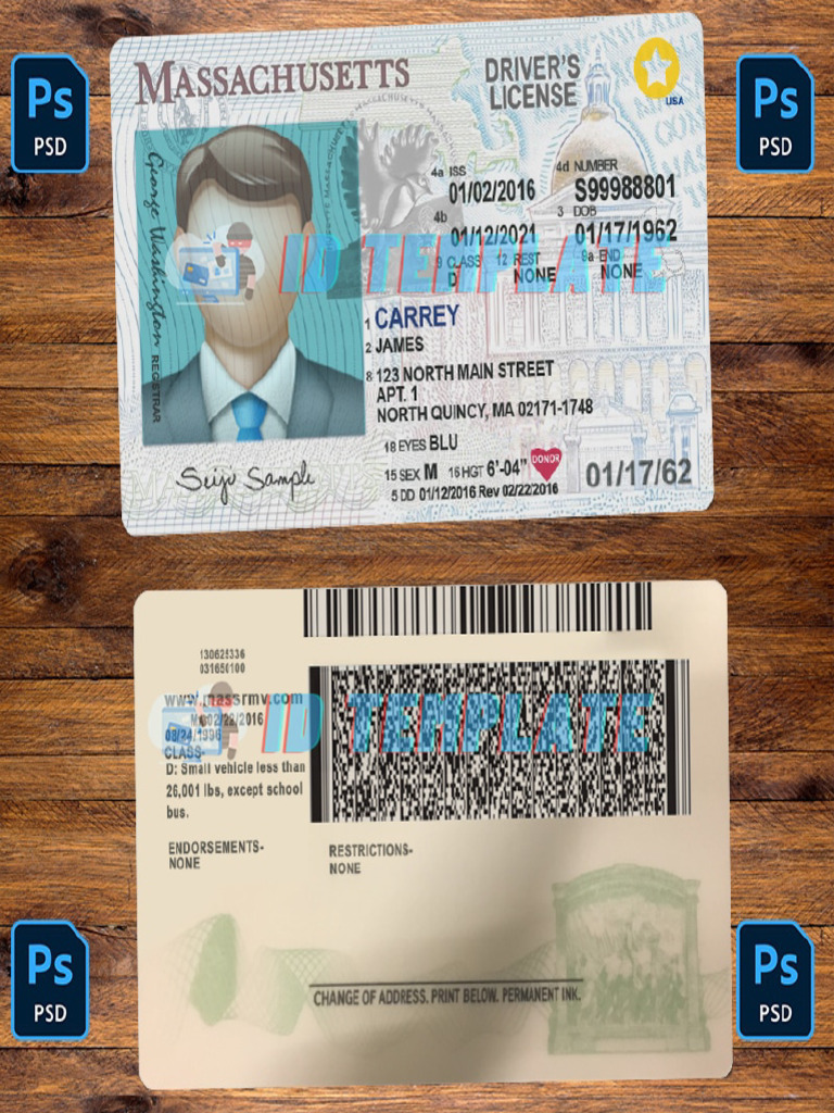 MA Driving Licence Template | PDF