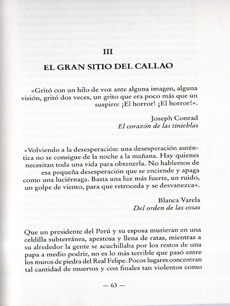 El Gran Sitio Del Callao (Extracto Del Libro Peru Batalla de Gaston Gaviola) | PDF