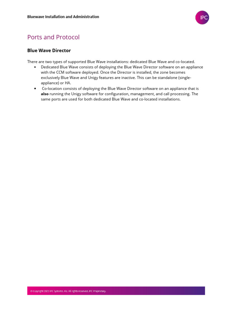 Ports and Protocol | PDF