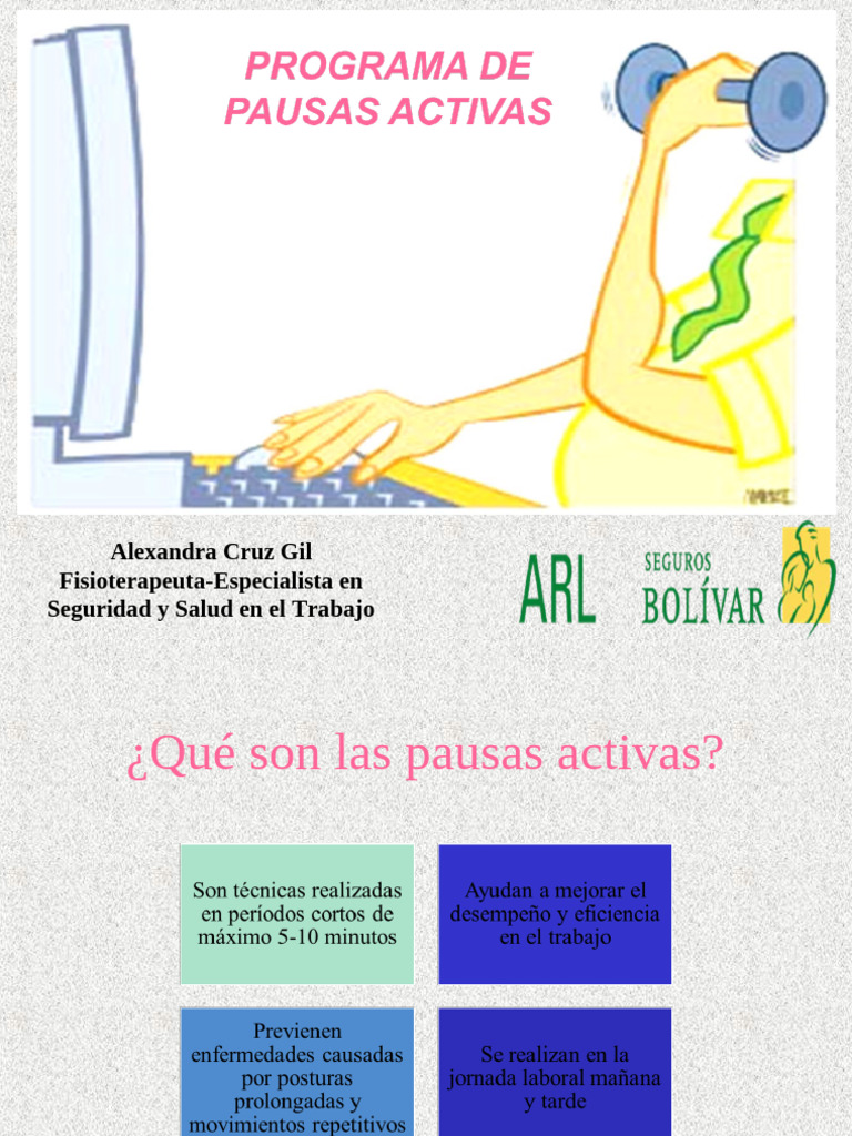 Programa Pausas Activas | PDF | Mano | Tobillo