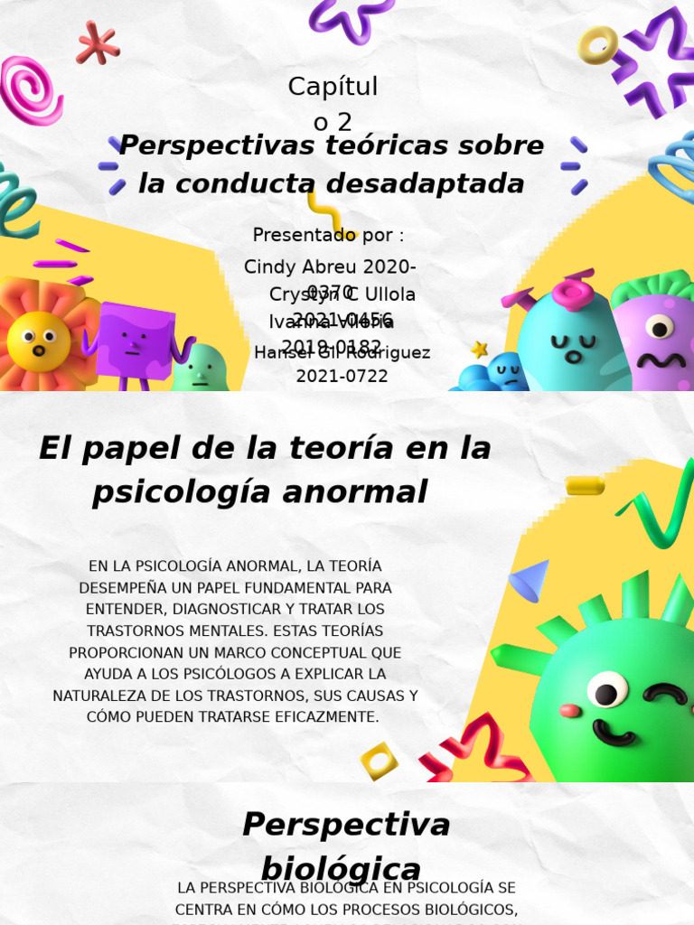 Perspectivas Teóricas Sobre La Conducta Desadaptada | PDF | Cognición ...
