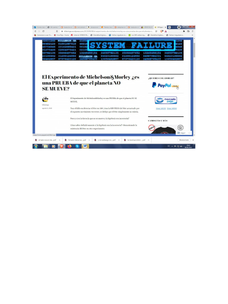 Michelsonmorley | PDF