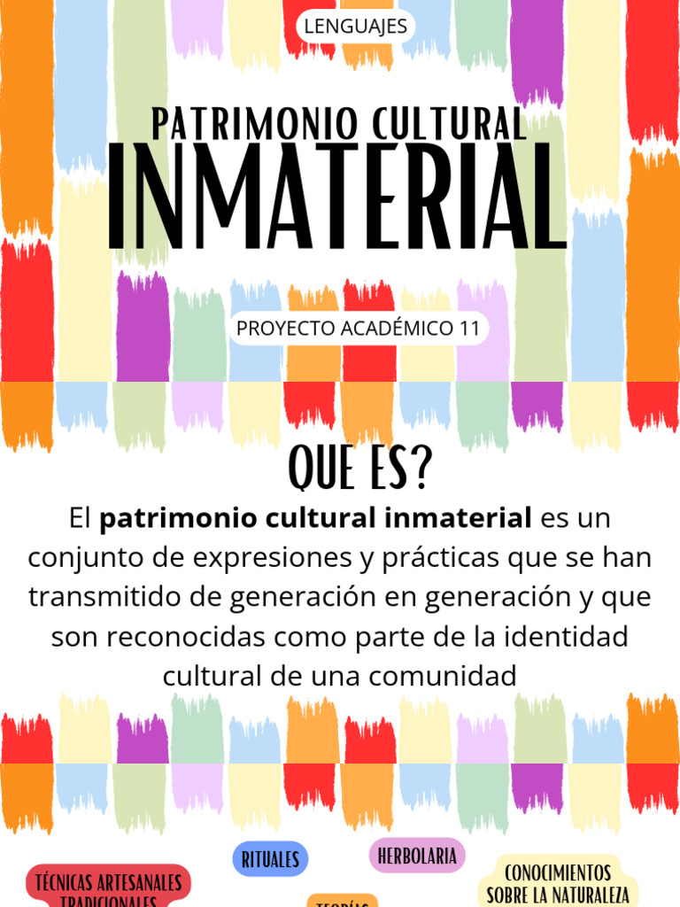 Patrimonio Cultural Inmaterial PA11 | PDF