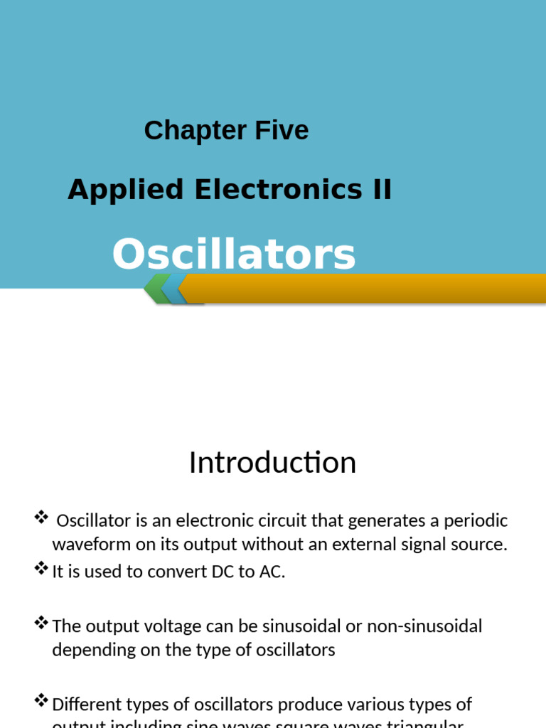 Oscillator Edited 1 | PDF | Electronic Oscillator | Feedback