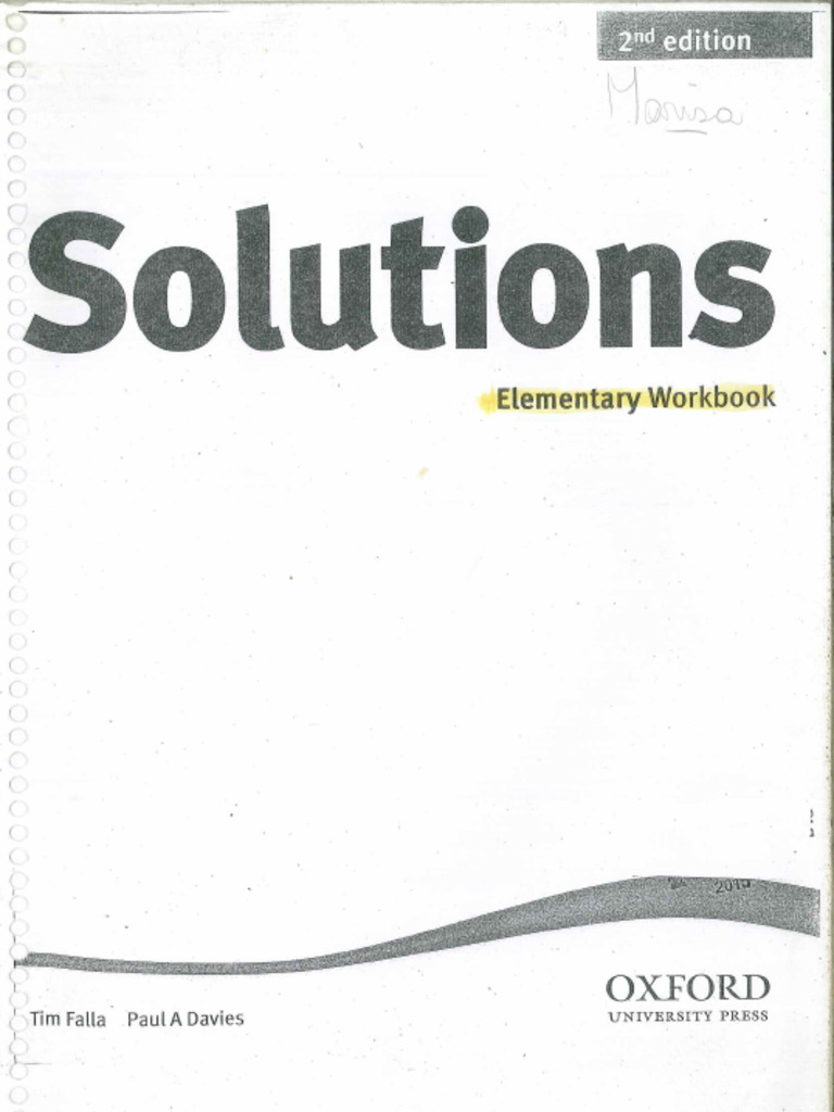Solution Elementary Workboock | PDF
