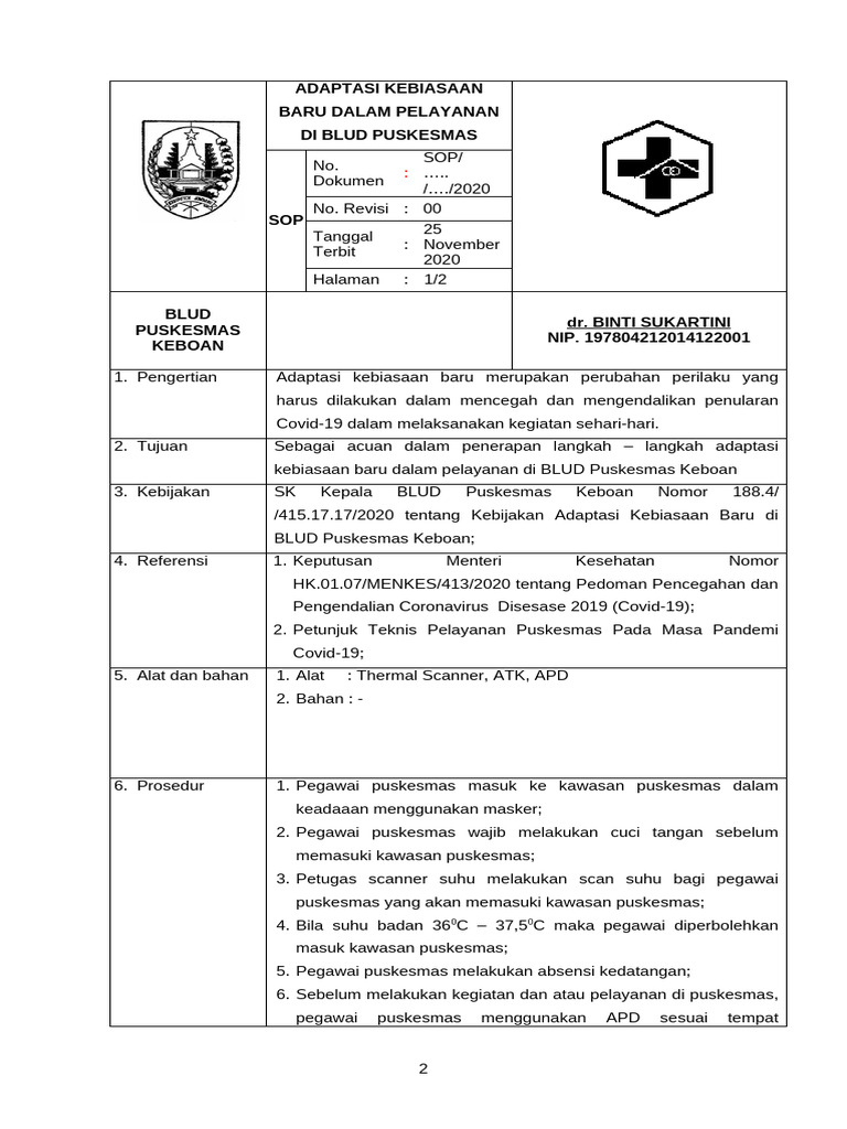 1 Sop Alur Pelayanan Kamar Bersalin Pdf