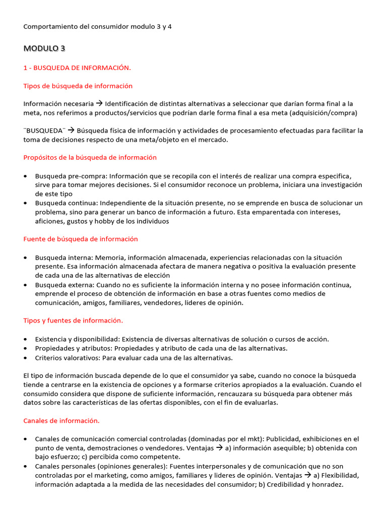 Resumen CDC M3-M4 | PDF | Percepción | Comportamiento