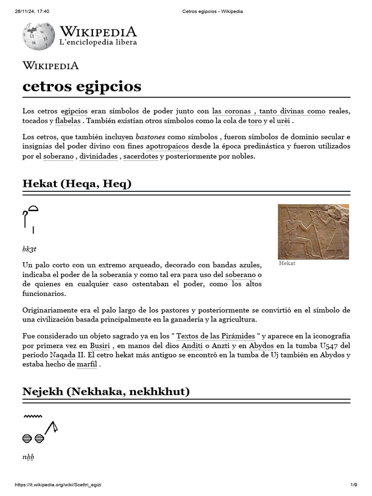 Significado de los cetros egipcios | PDF | Osiris | Antiguo Egipto