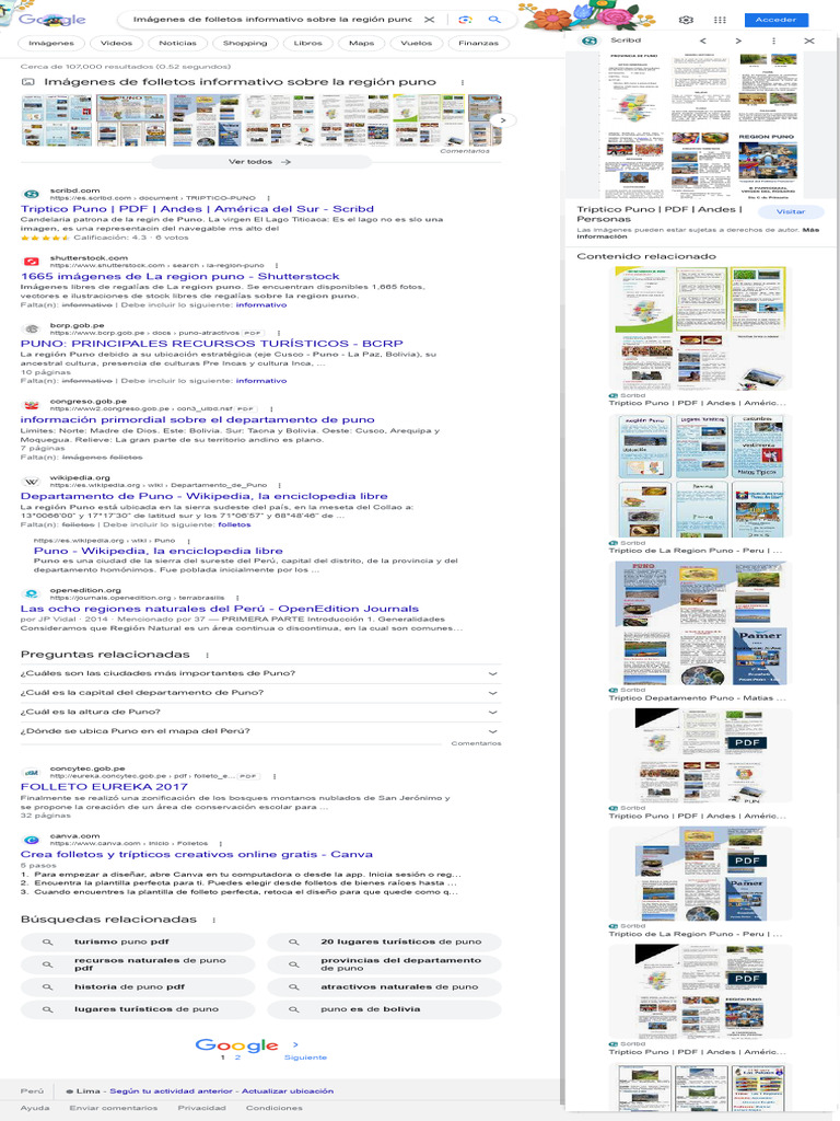 Imágenes de Folletos Informativo Sobre La Región Puno - Buscar Con ...