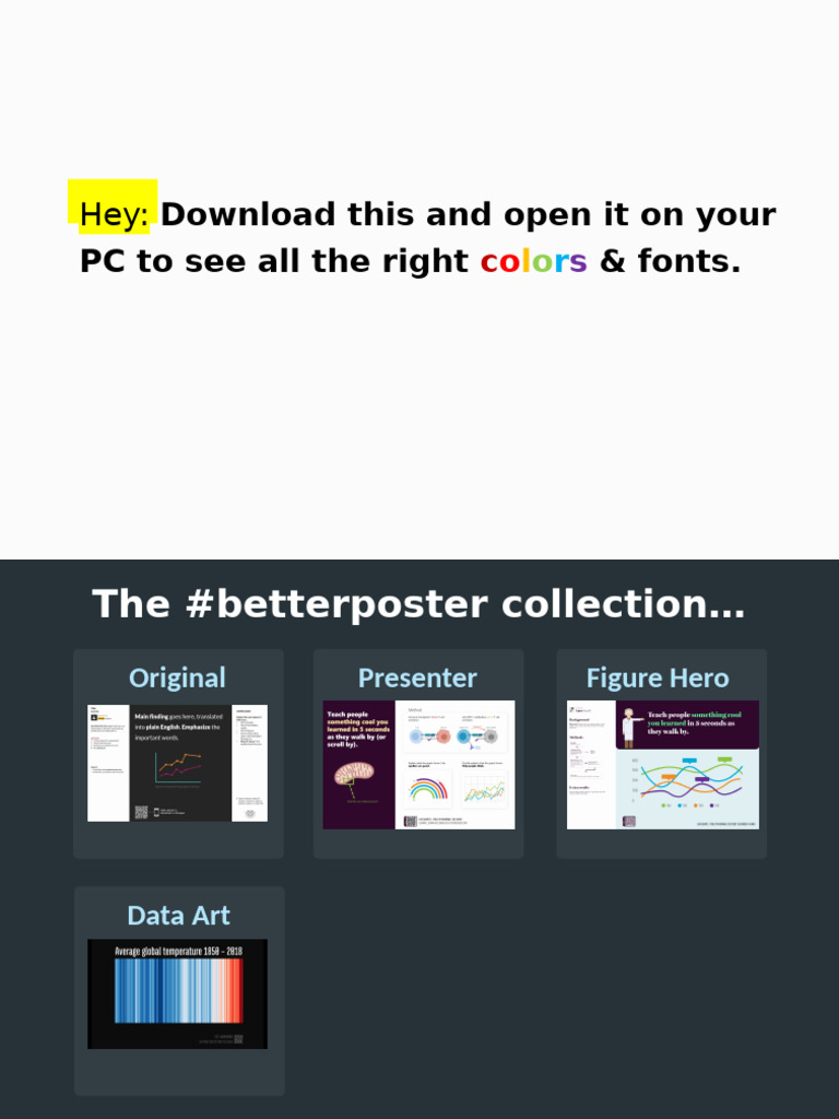 Betterposter Template Landscape | PDF | Qr Code | Animation