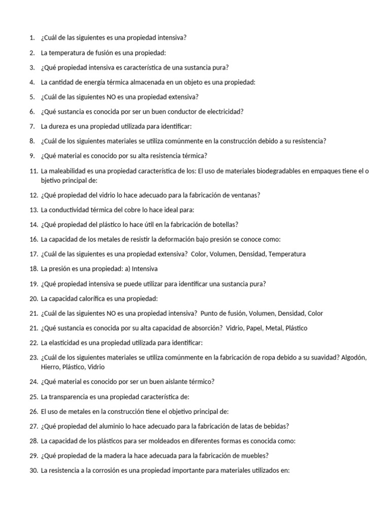 Preguntas de Ciencias 3 | PDF