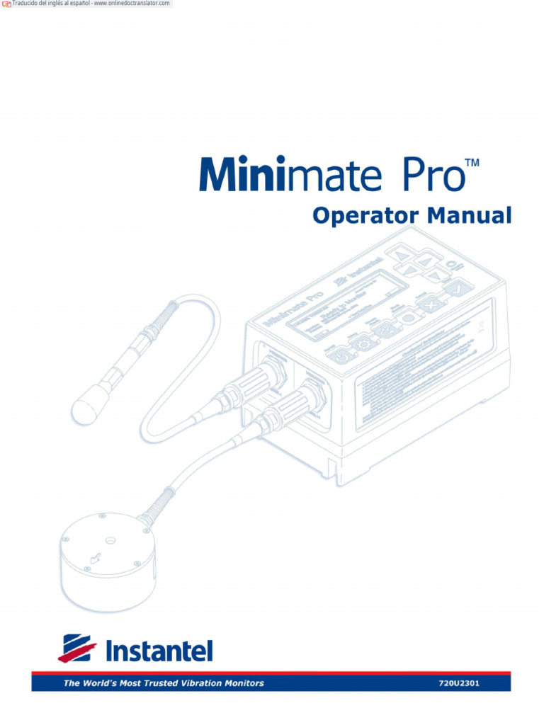 Minimate Pro - Operator Manual | PDF | Fuente de alimentación ...