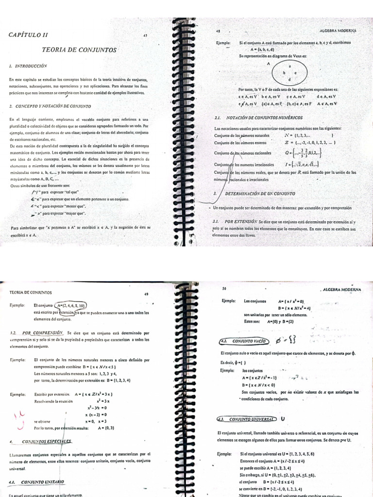 Álgebra de Conjuntos (Autor Sebastián Lazo) | PDF