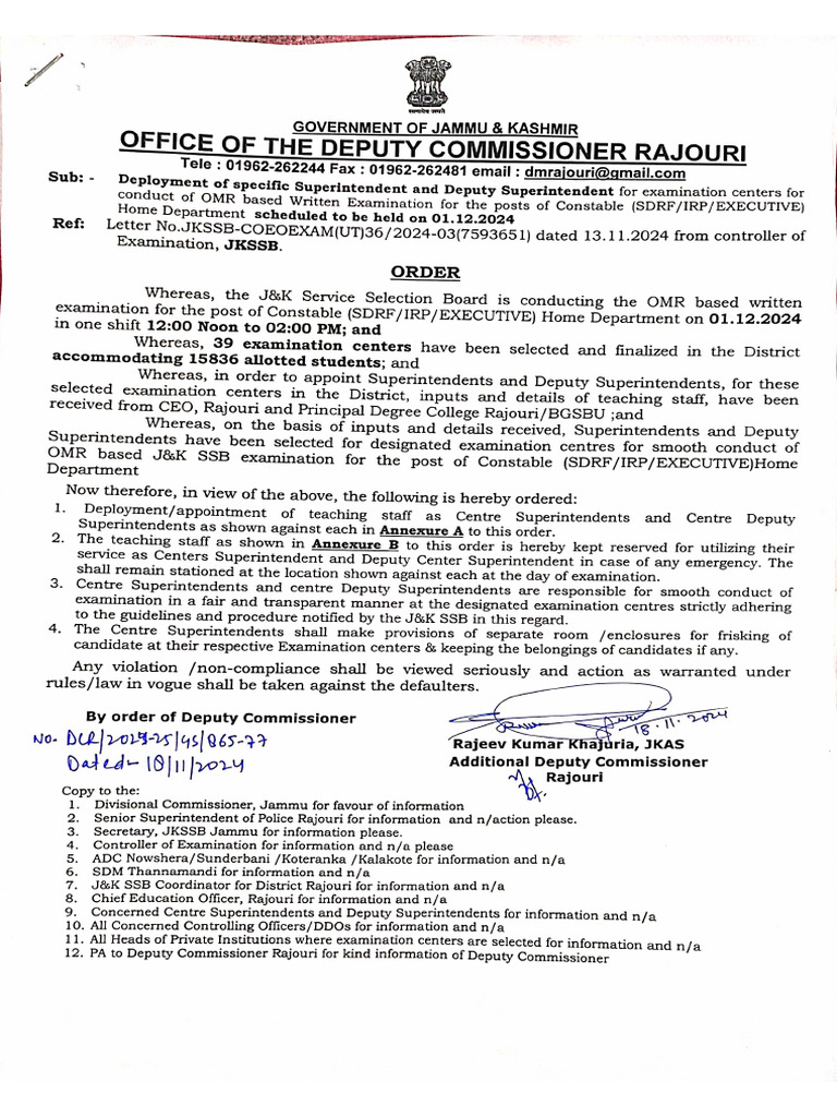 Constable Exam | PDF