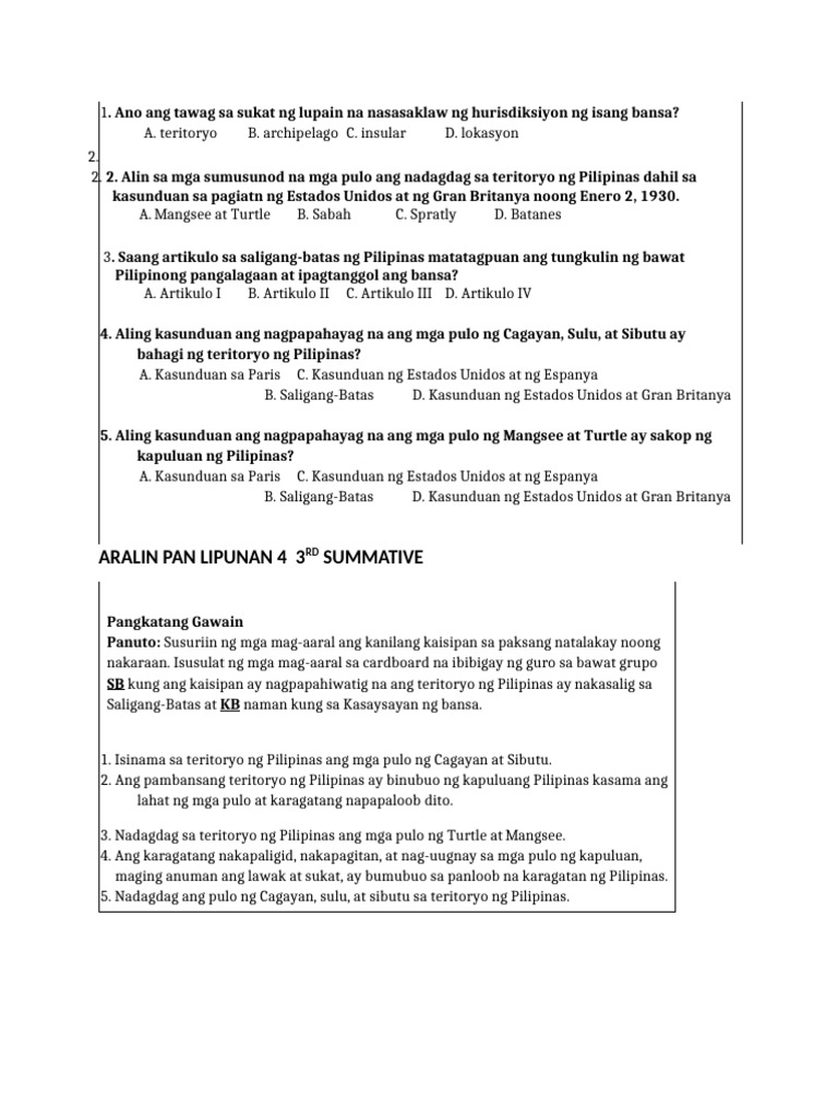Ap 4 Summative | PDF