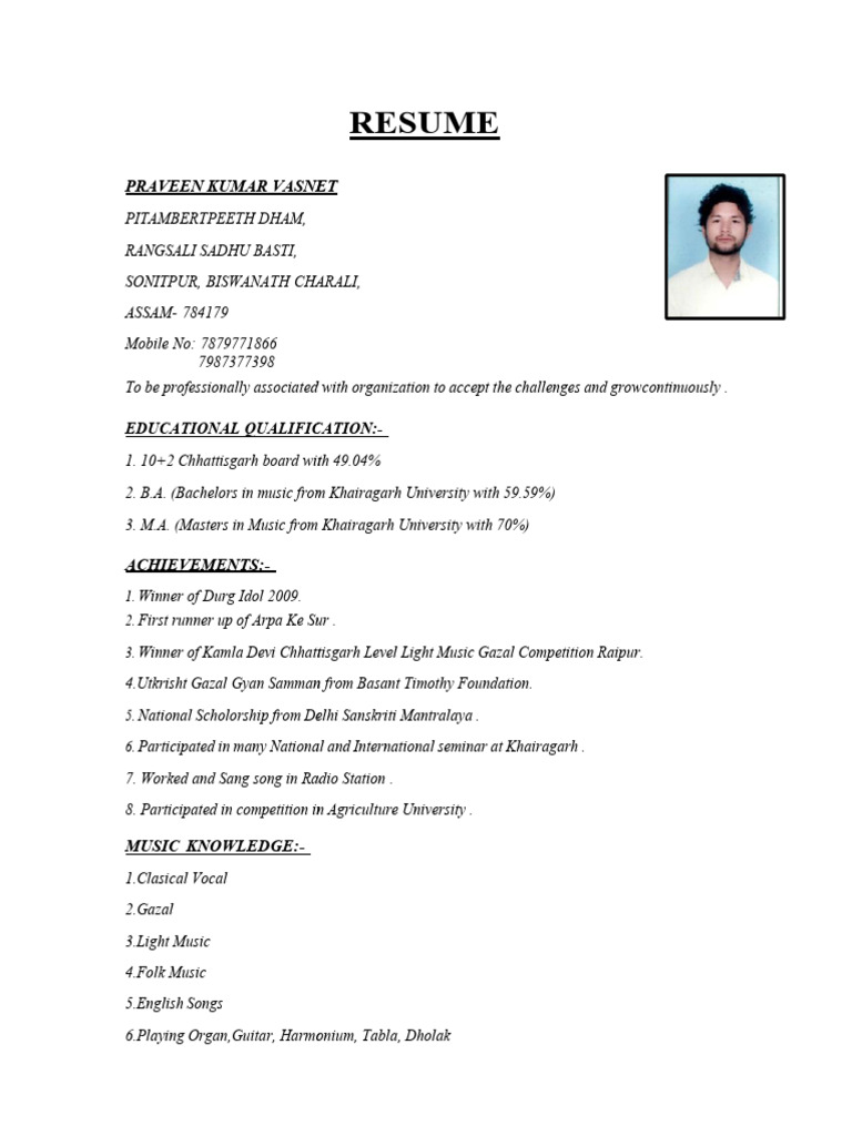 Praveen 2024 - Resume Updated | PDF
