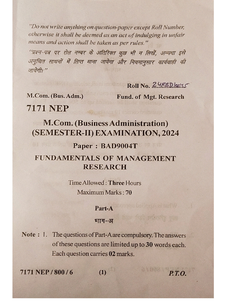 Fundamentals of Research Management | PDF