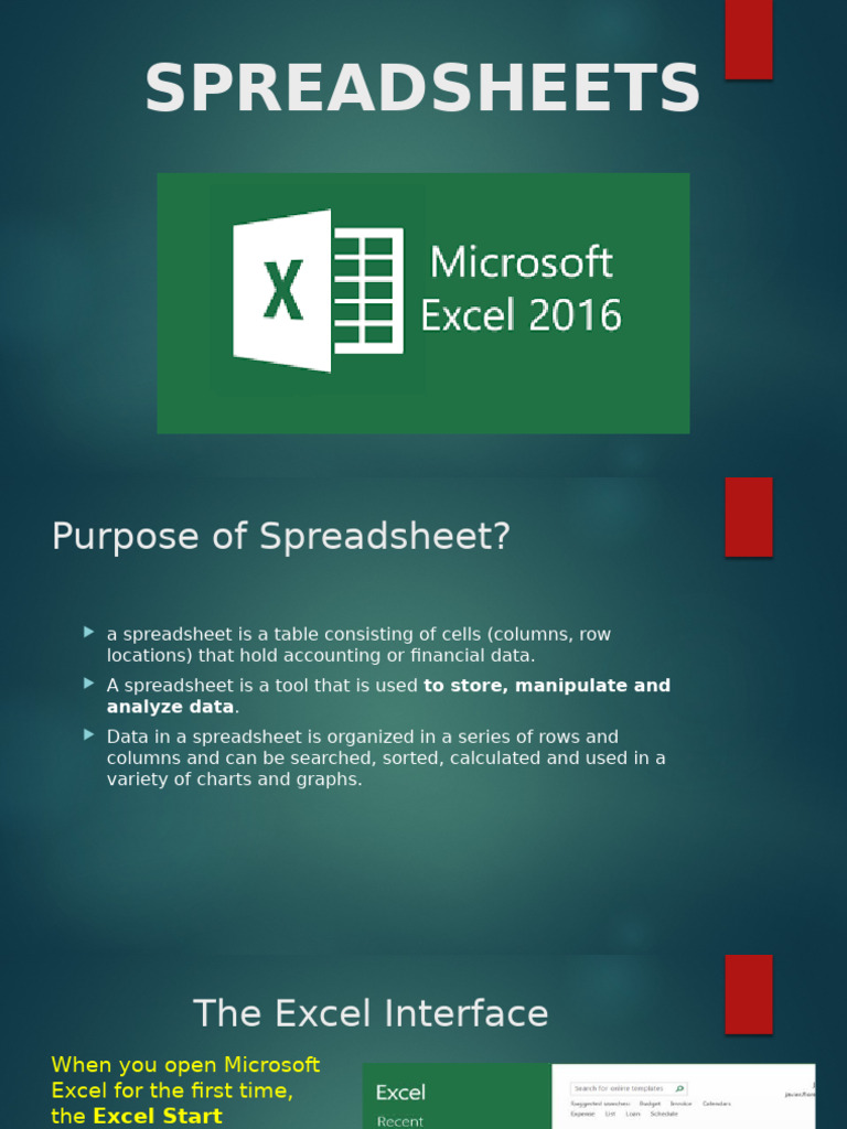Spreadsheets Basics | PDF | Microsoft Excel | Spreadsheet