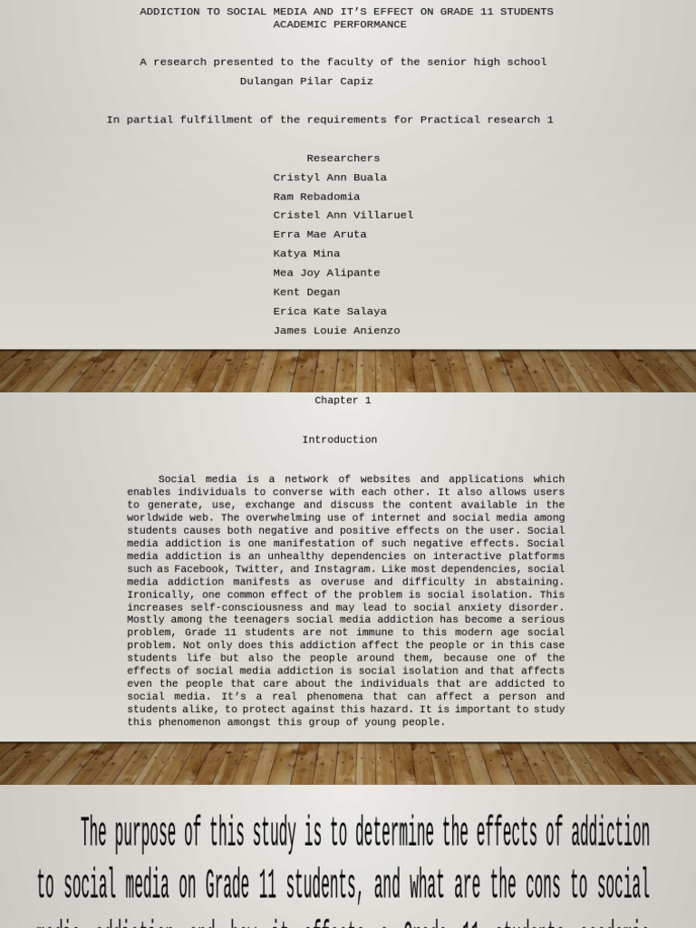 Addiction To Social Media | PDF | Social Media | Popular Culture ...