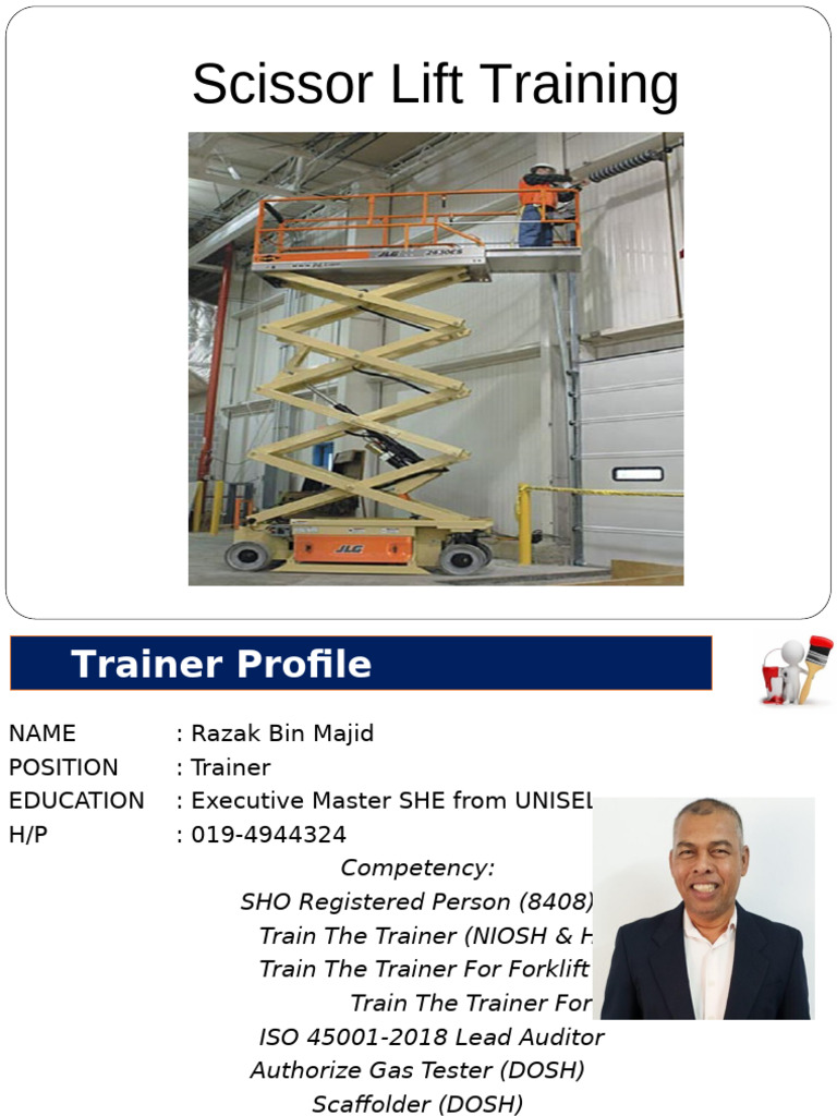 Scissor Lift Safety and Training Guide | PDF | Elevator | Switch
