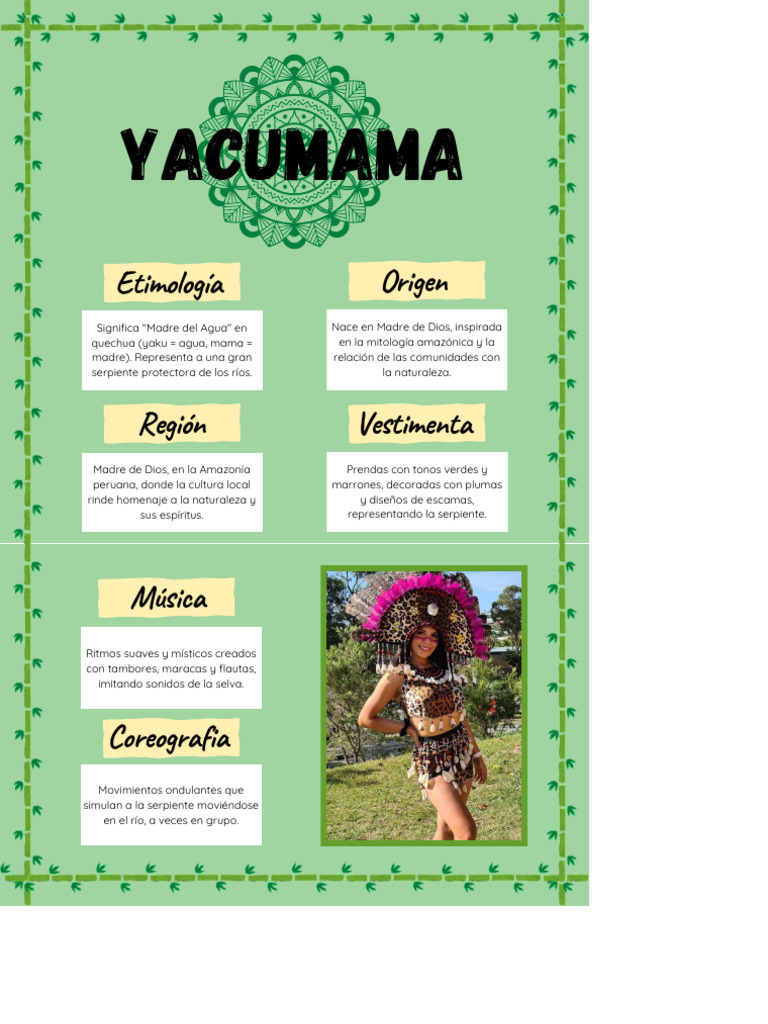 Infografía Danza Yacumama | PDF