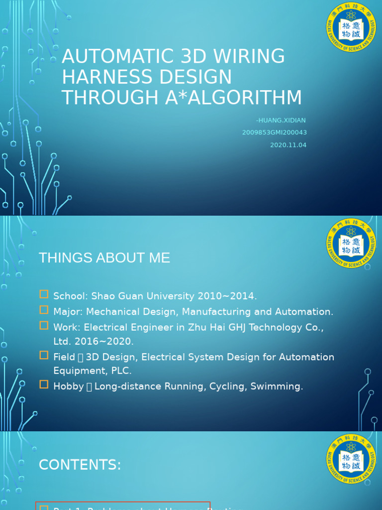 1-Automatic 3D Wiring Harness Design-A - Staralgorithm (20201103) | PDF ...