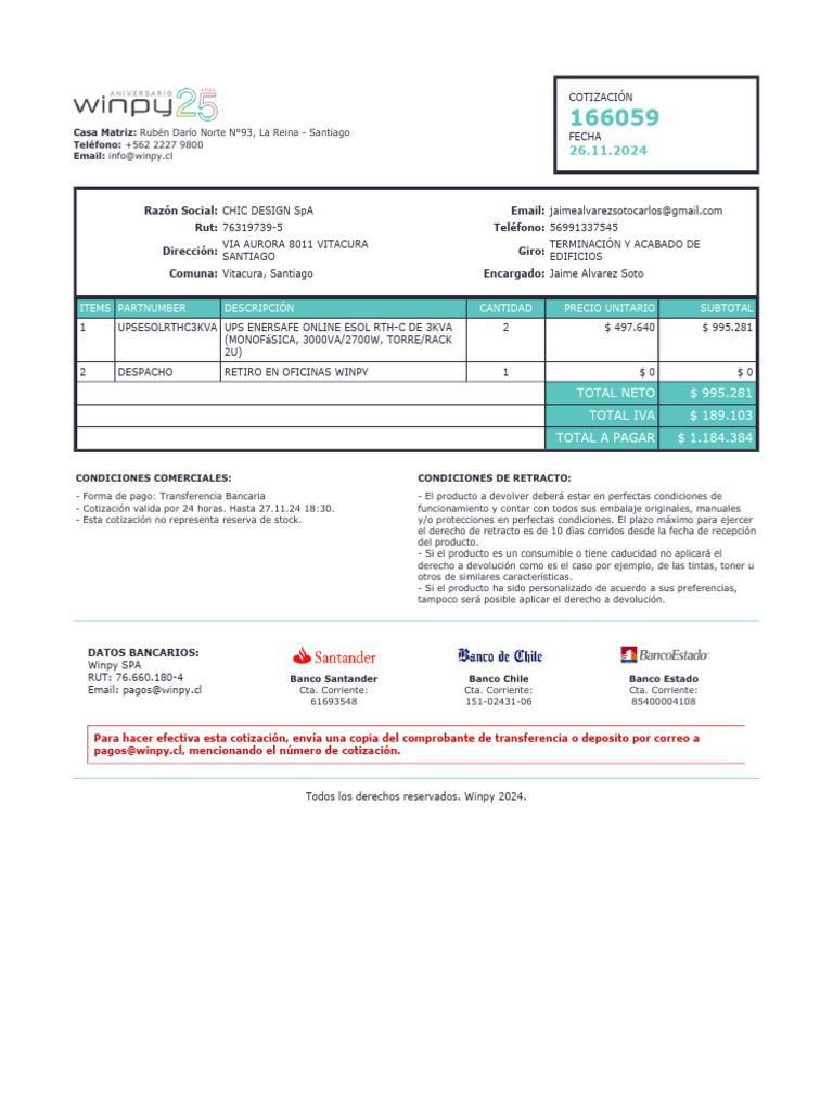 Cotizacion 166059 | PDF | Economias | Bancario