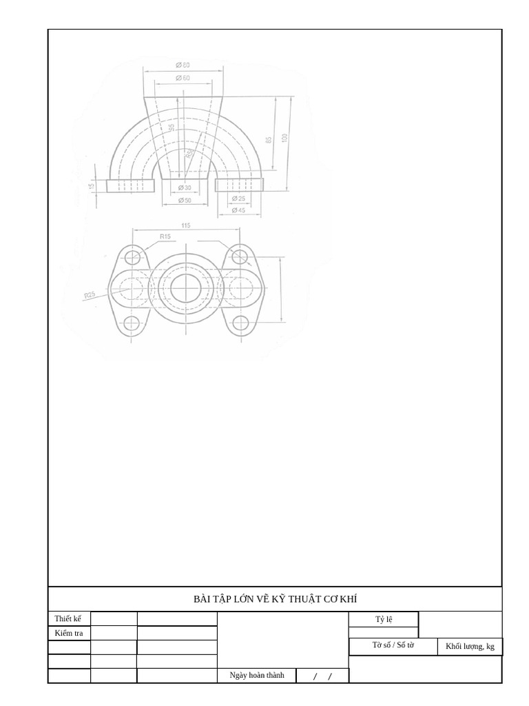 btl VẼ KTCK bài 6 | PDF