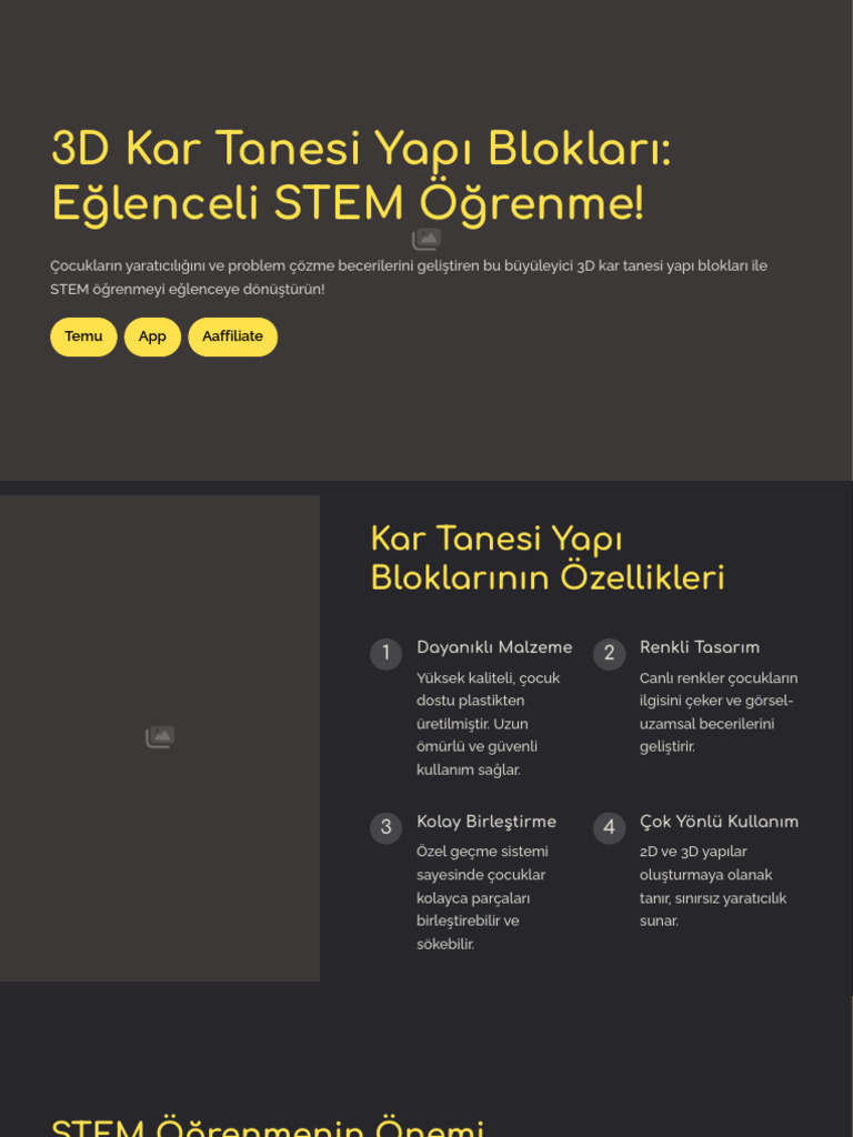3D Kar Tanesi Yapi Bloklari Eglenceli STEM Ogrenme | PDF
