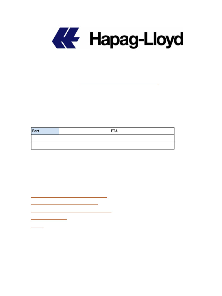 Hapag Lloyd R. Update V Montevideo Express | PDF