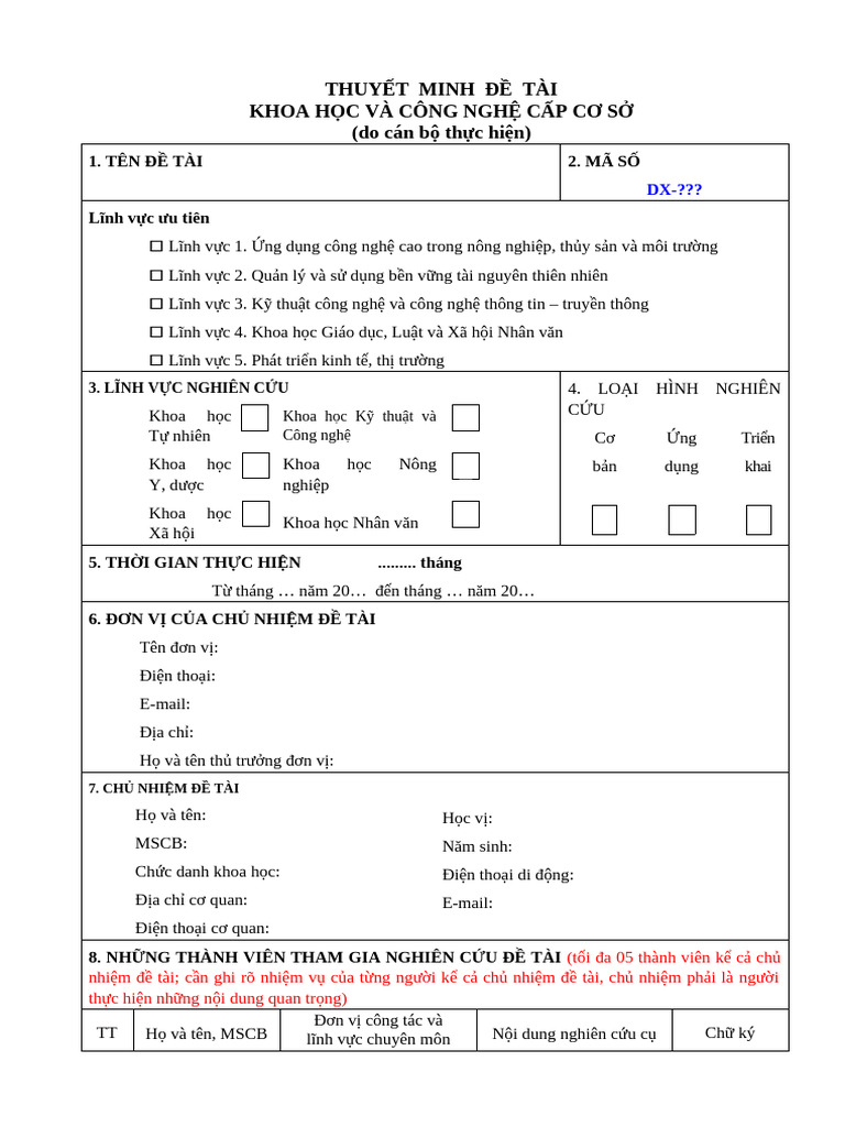 Bieu Mau de Tai CB 2020 | PDF