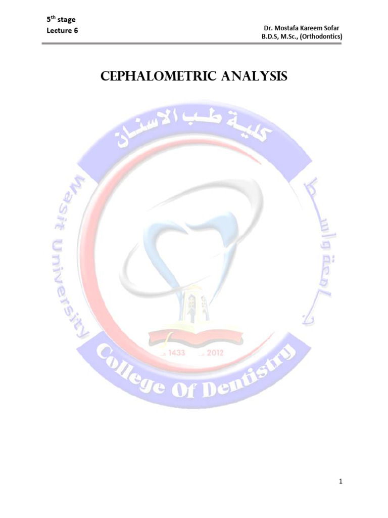 Understanding Gonion in Cephalometry | PDF | Dentistry Branches
