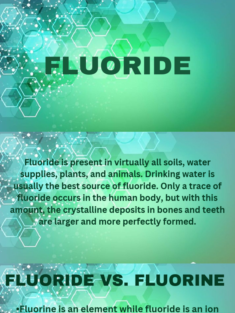 Understanding Fluoride and Its Effects | PDF | Fluoride | Chromium