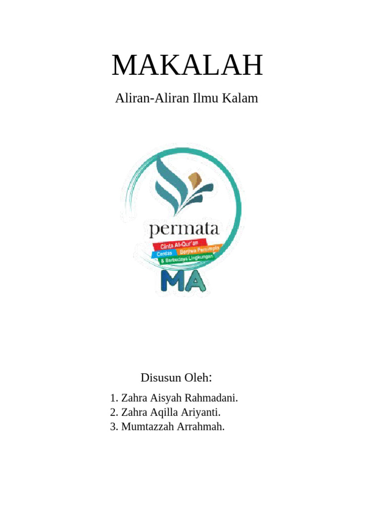 Aliran-Aliran dalam Ilmu Kalam Islam | PDF