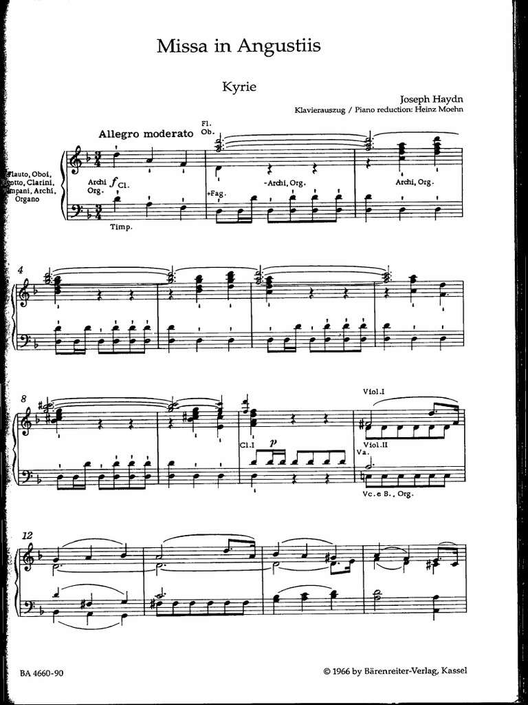 Missa in Angustiis | PDF