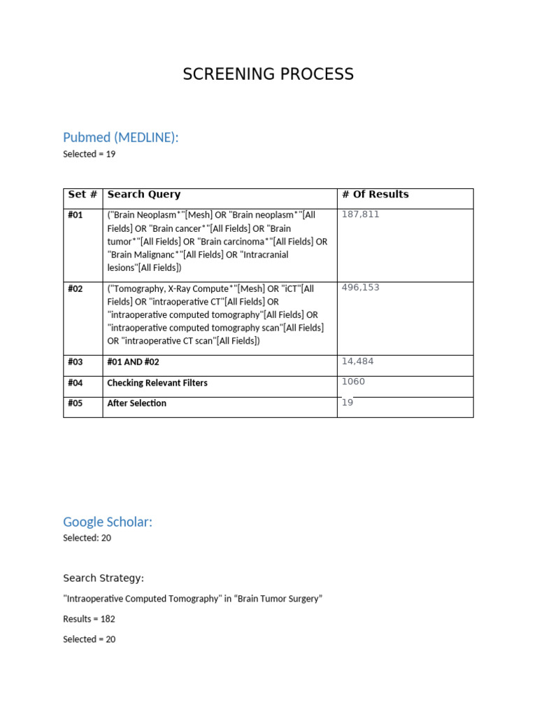iCT Screening (2) | PDF | Ct Scan | Brain Tumor