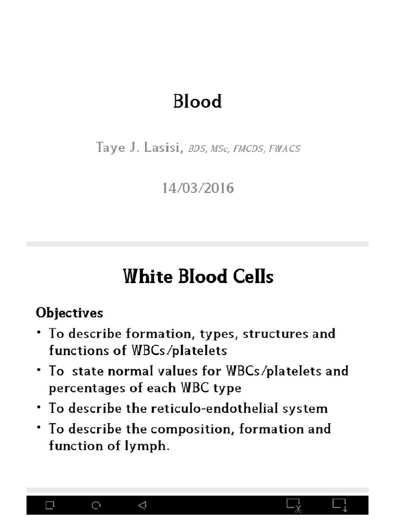 Physio WBC - Immunity | PDF