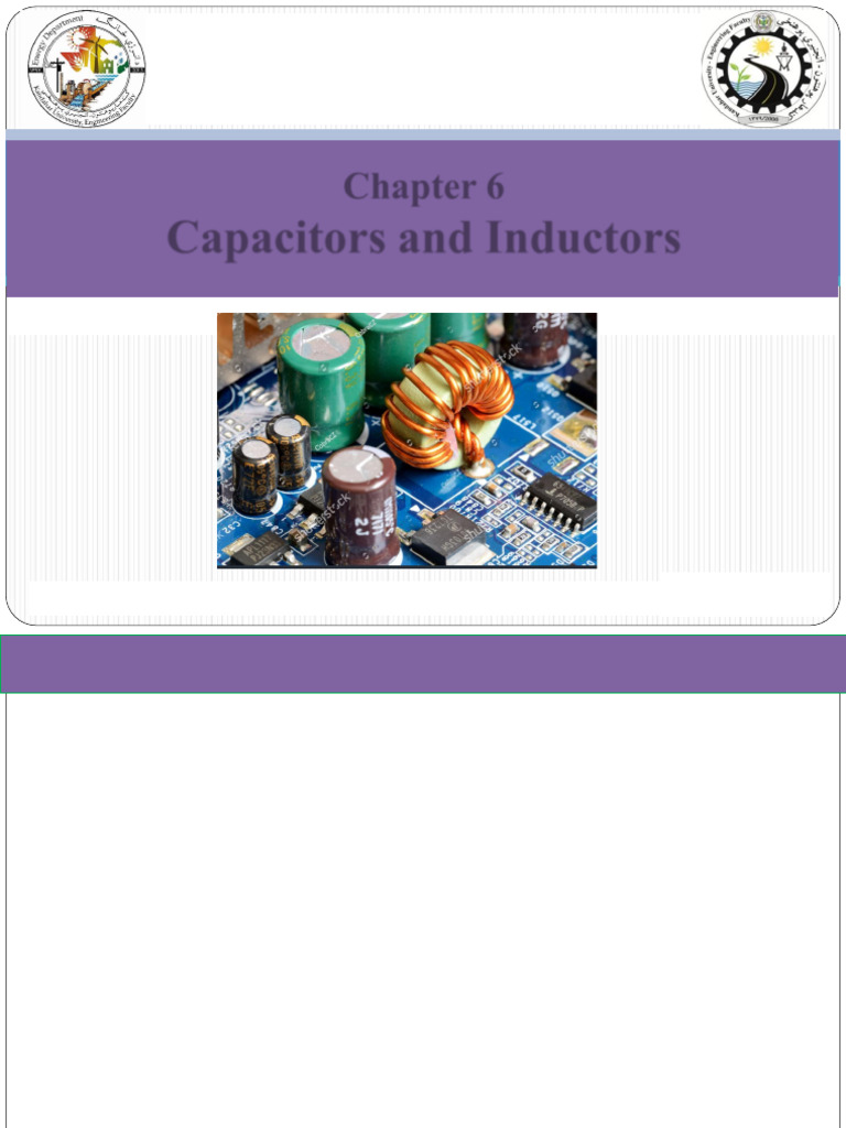 6 chapter capacitors and inductors | PDF | Capacitor | Inductor