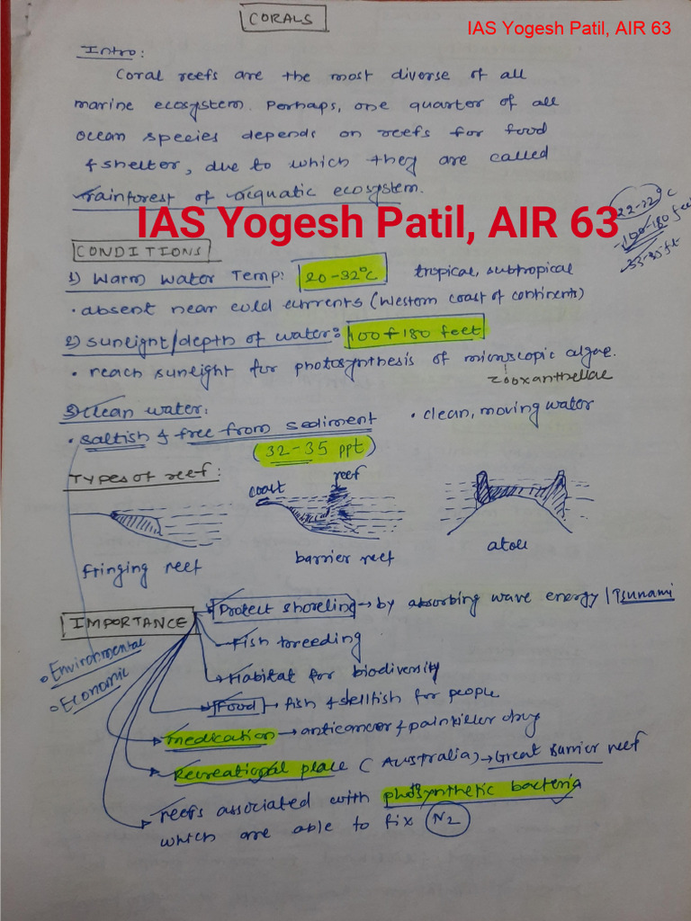 IAS Yogesh Patil-Geography Pre Cum Mains | PDF