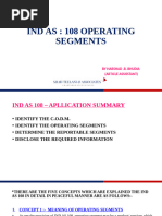 Ind As-108 Operating Segment | PDF | Expense | Income Statement