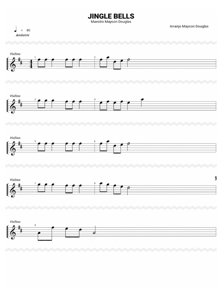 Jingle Bells Violino 1 | PDF